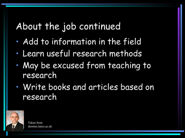 University Professor Presentation | PPT