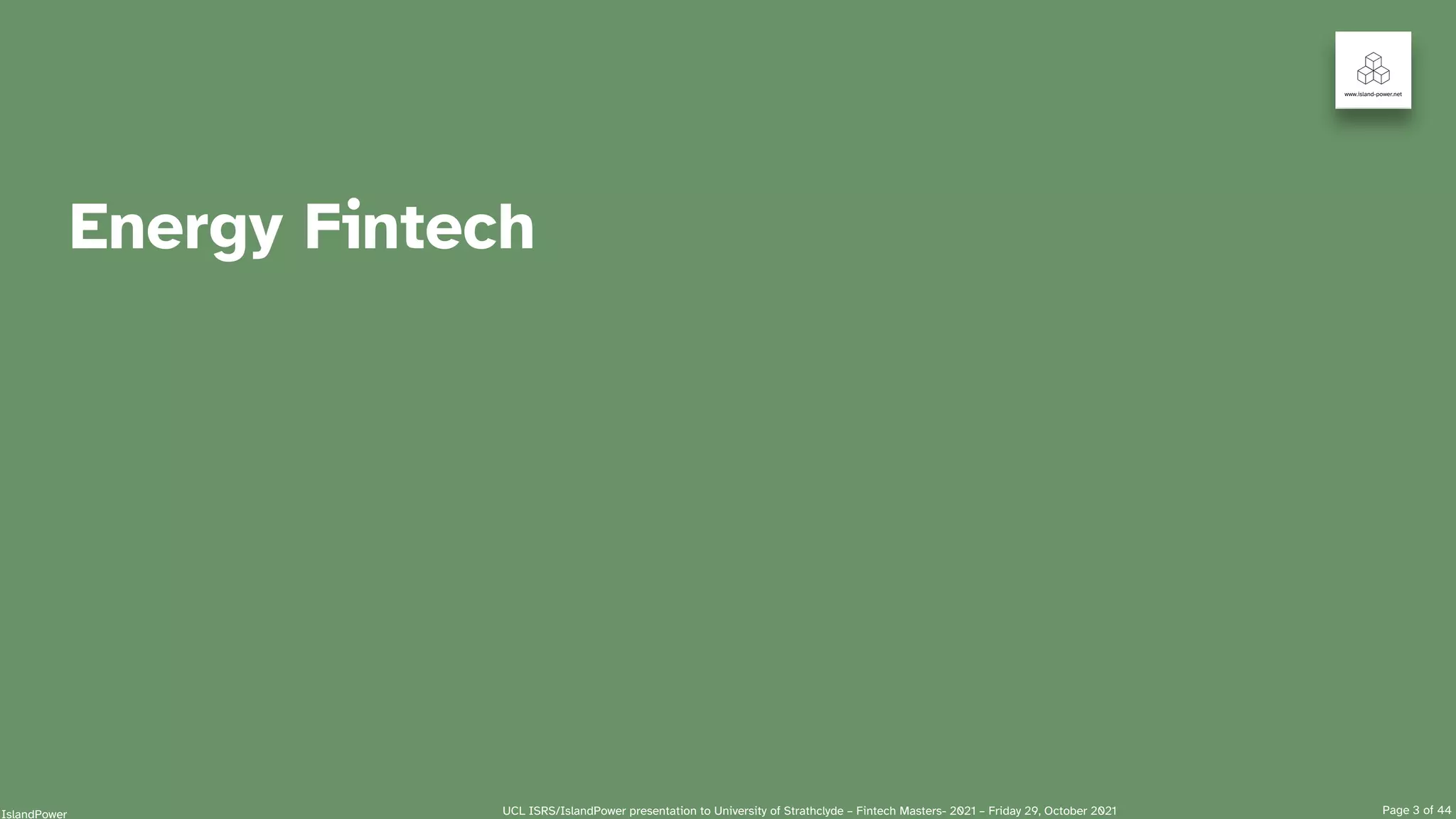 Energy Fintech - Strathclyde University Fintech Masters | PDF