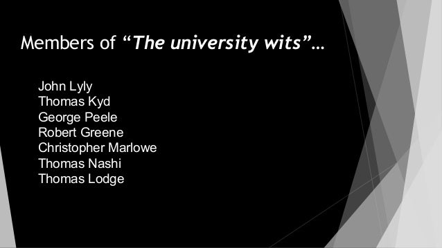 University wits