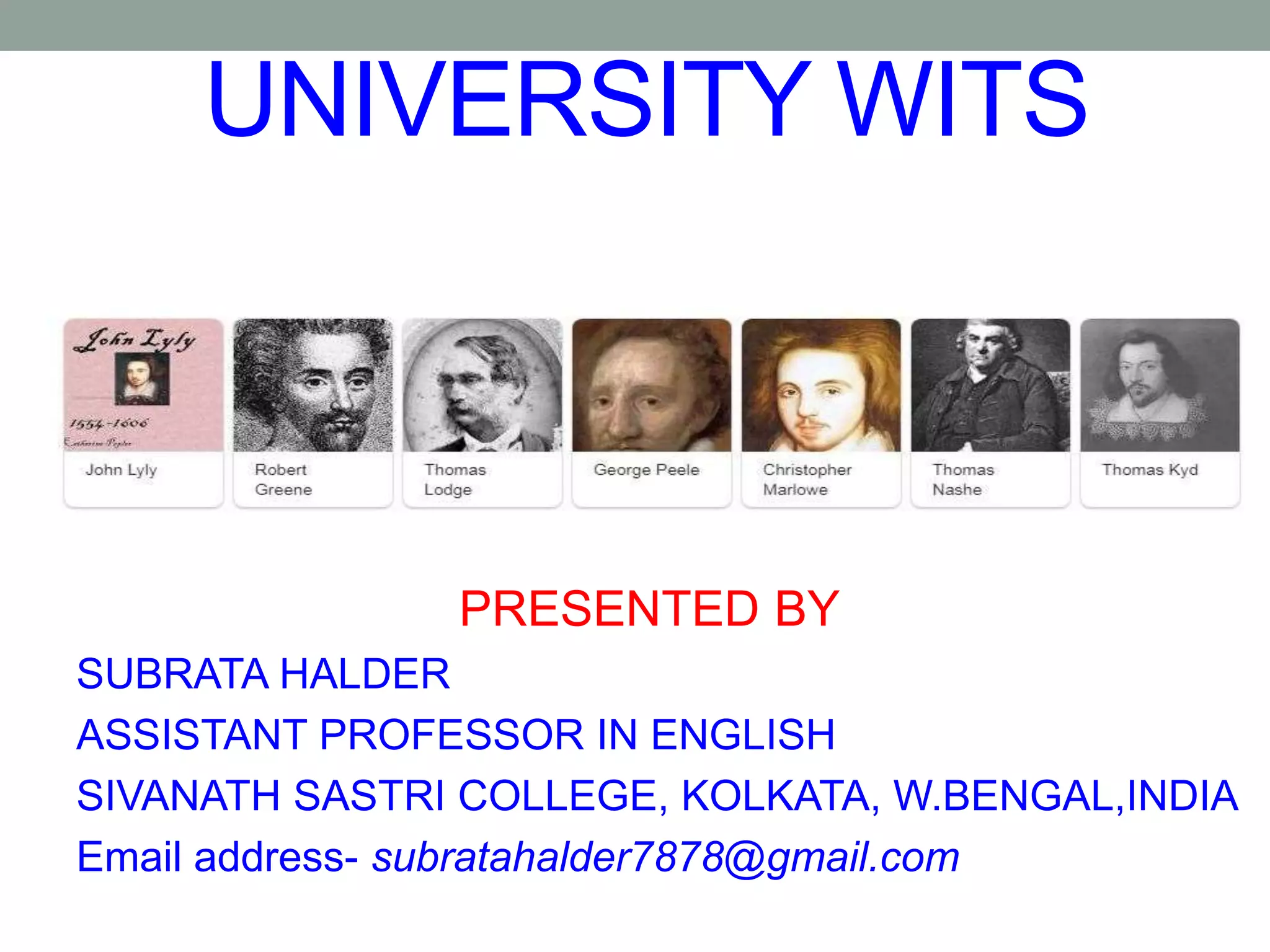 University wits | PPTX