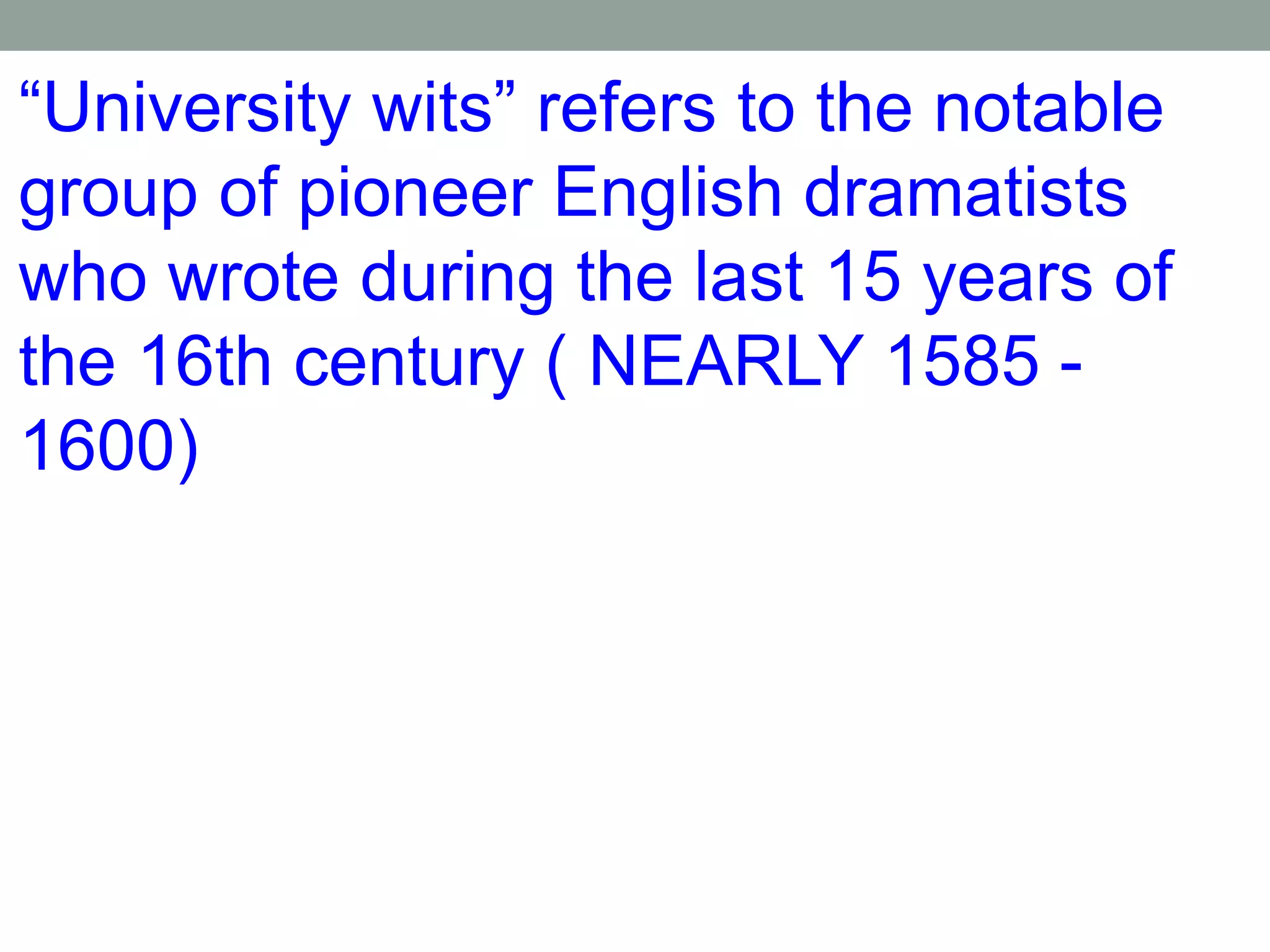 University wits | PPTX