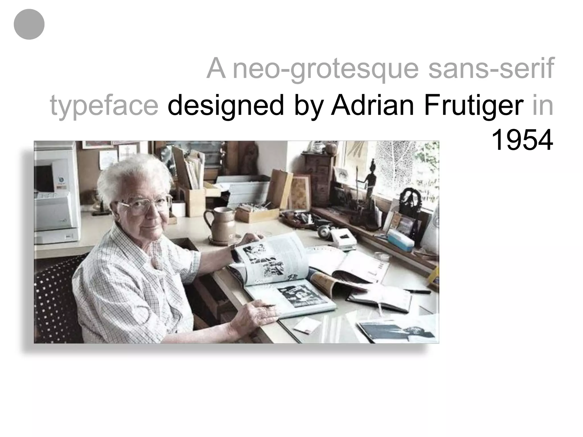 Univers – dpiCENTER Typography class presentation | PDF