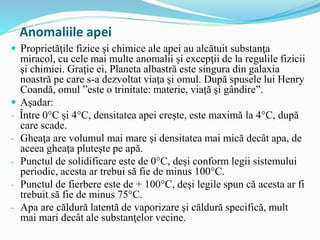Universul apei | PPTX