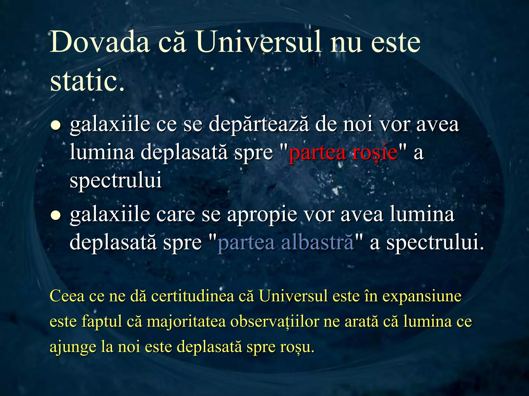 Universul în expansiune | PPT