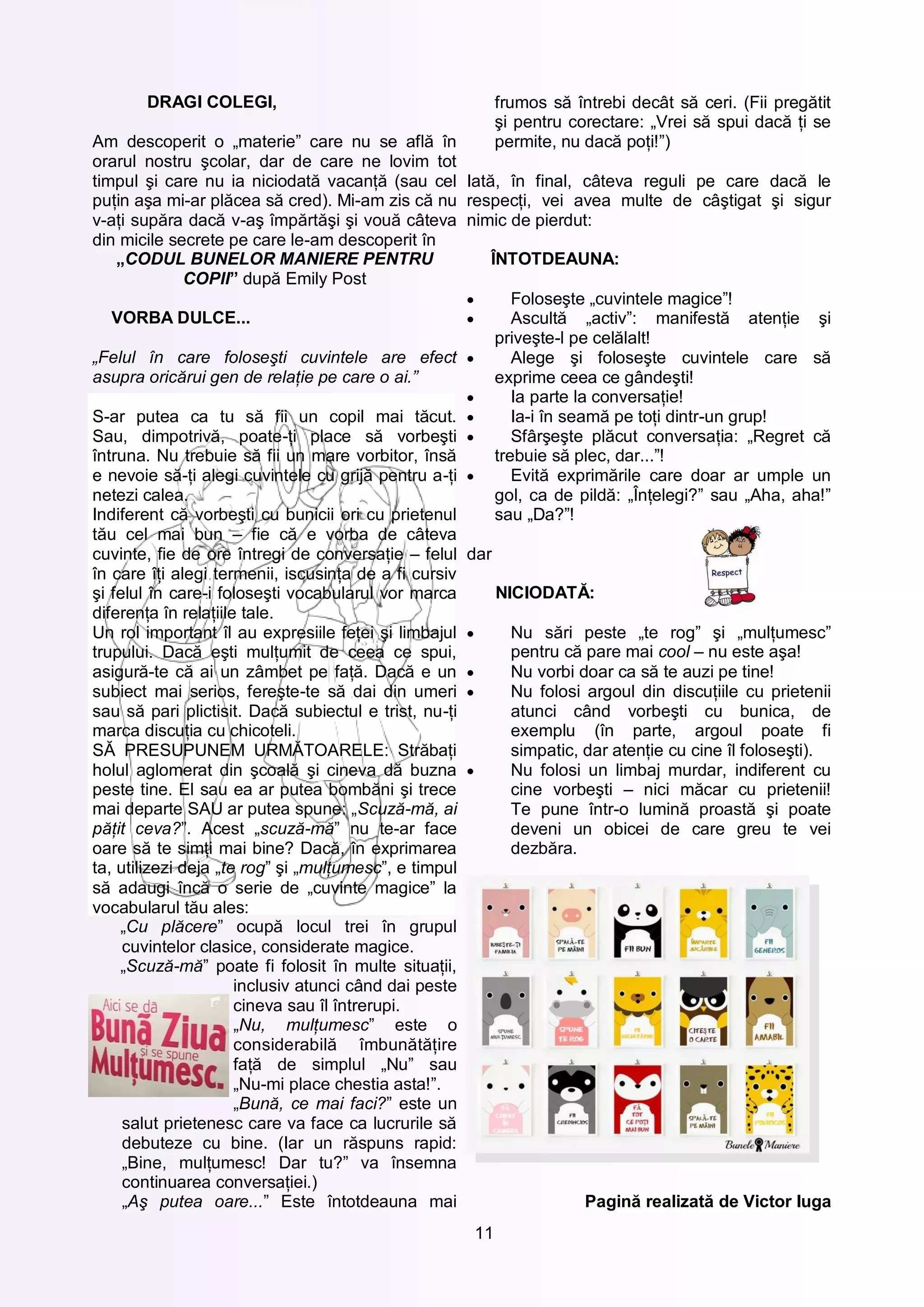 Universul nostru nr.3 - revista clasei a V a | PDF