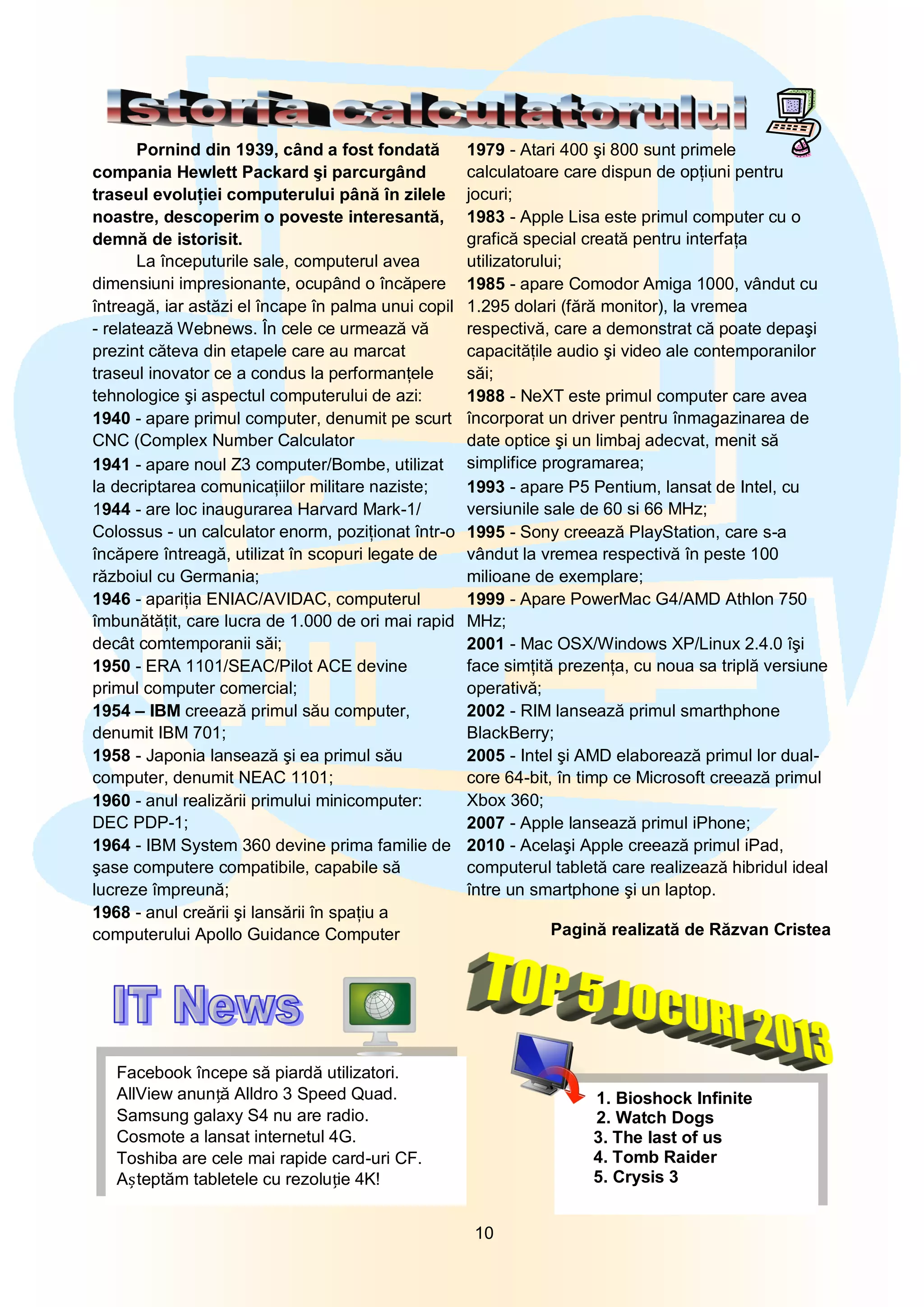 Universul nostru nr.1 - revista clasei a V-a A | PDF