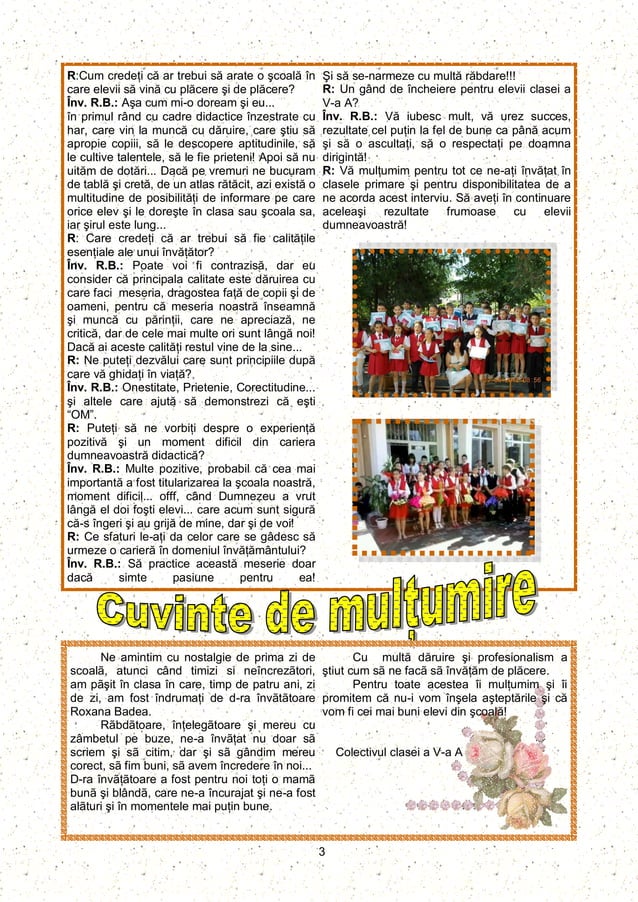 Universul nostru nr.1 - revista clasei a V-a A | PDF