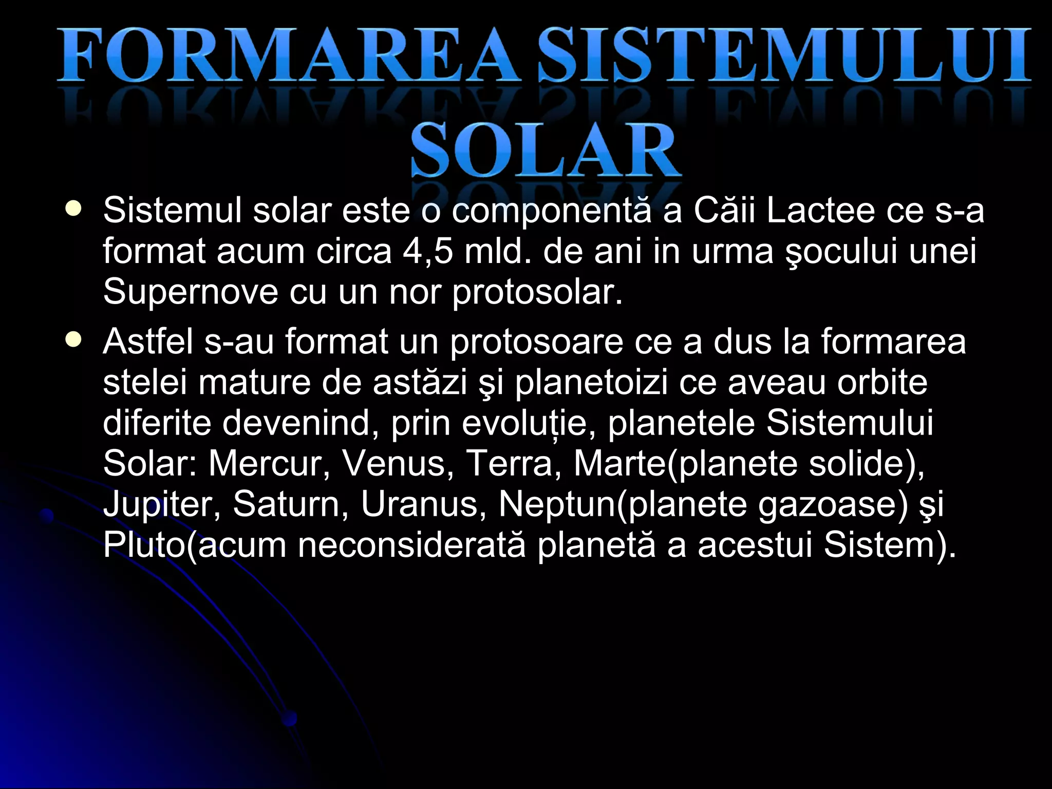 Universul si sistemul solar | PPT