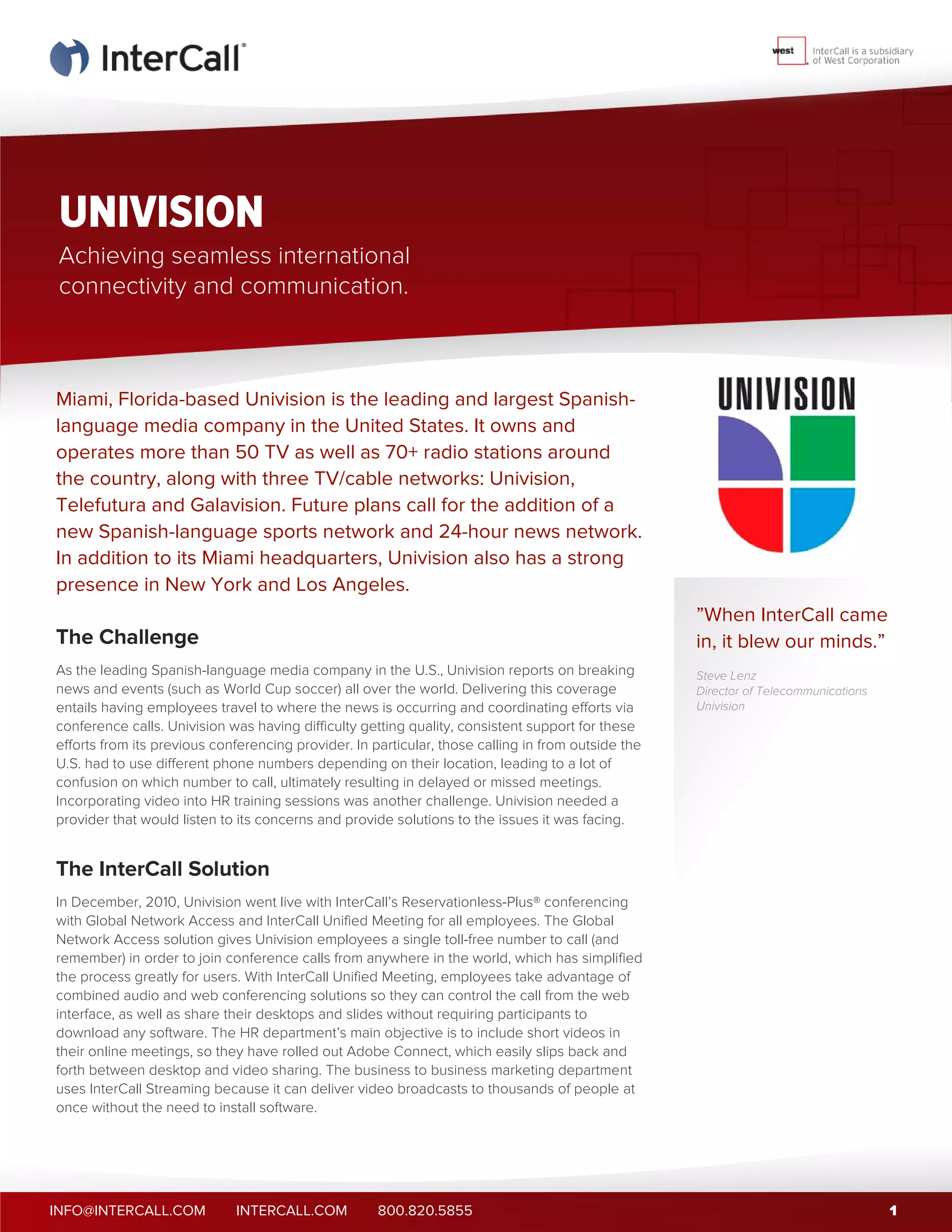 Univision Case Study | PDF