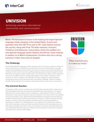 Univision Case Study | PDF