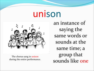 Uni vocabulary words | PPT