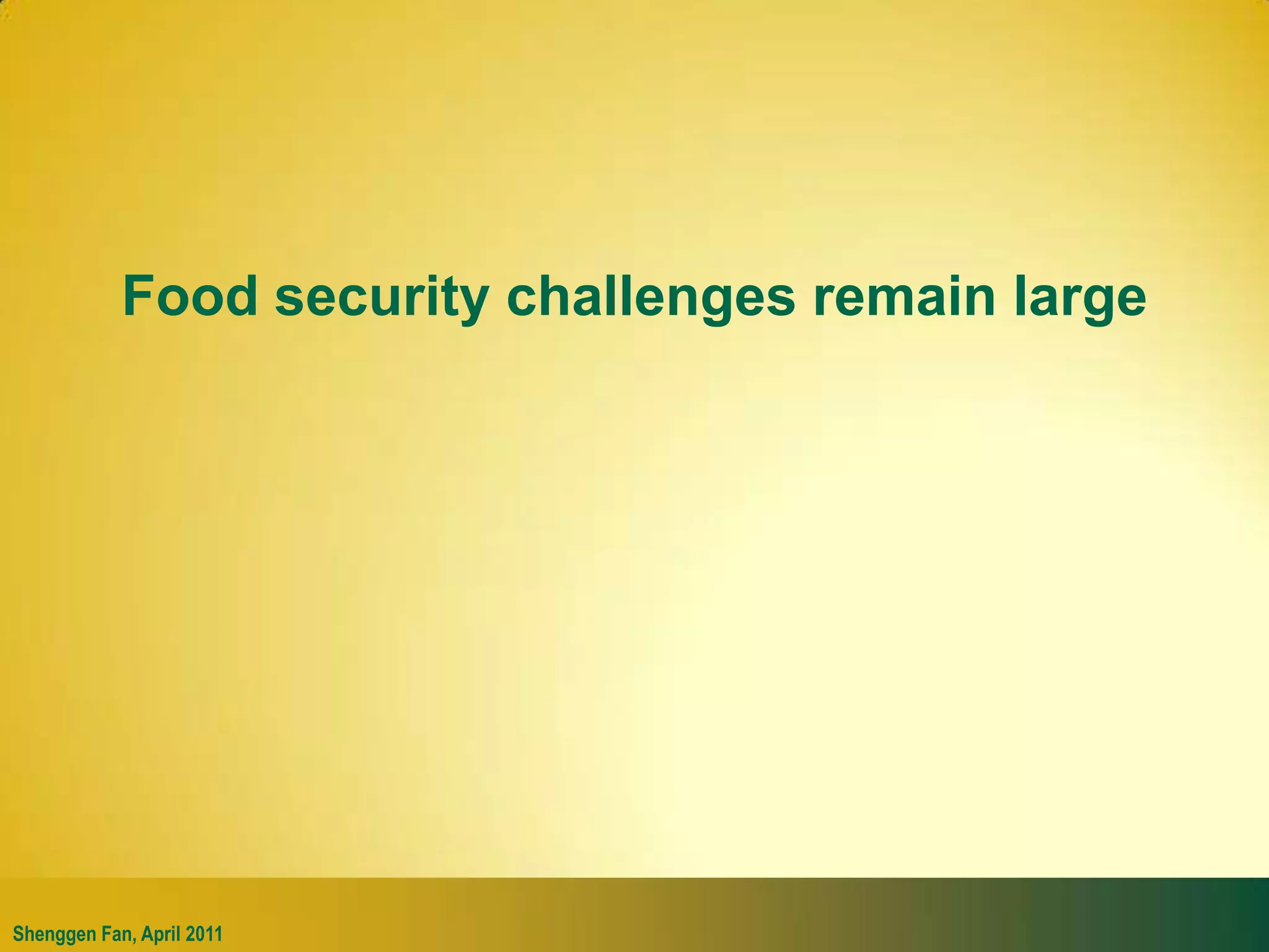 Global Food Security Challenges and Opportunities | PPTX | Agriculture ...