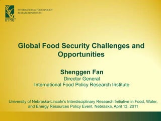 Global Food Security Challenges and Opportunities | PPTX