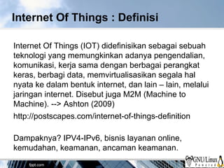 Materi Kuliah Umum Kapita Selekta : Internet Of Things | PDF