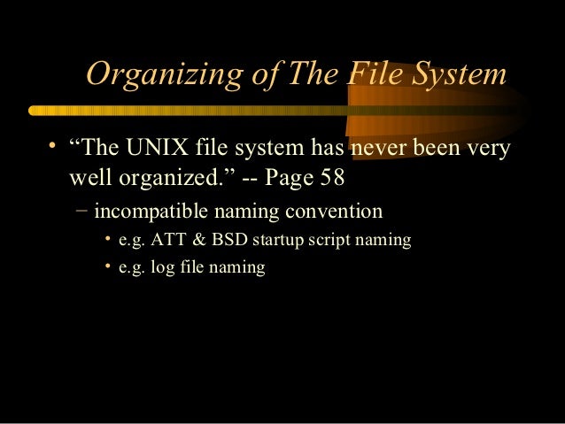 Unix File System