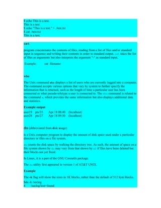 Unix Basics For Testers | DOC