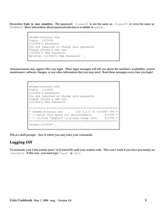 Unix cook-book | PDF | Operating Systems | Computer Software and Applications