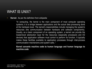 Unix Training - 1 | PPT