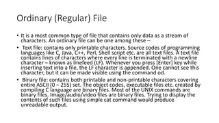 unix details file system, architecture, directory | PPTX