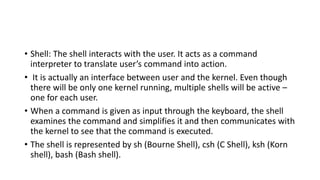 unix details file system, architecture, directory | PPTX