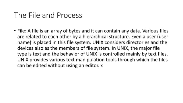 Unix Details File System Architecture Directory Ppt