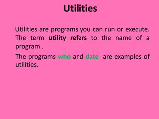 Unix and its Components | PPT