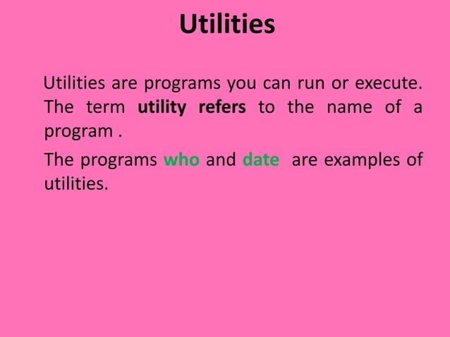 Unix and its Components | PPT | Operating Systems | Computer Software ...