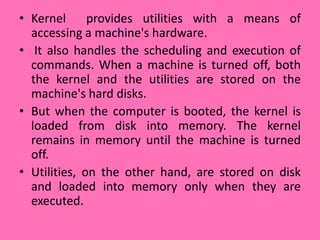 Unix and its Components | PPT