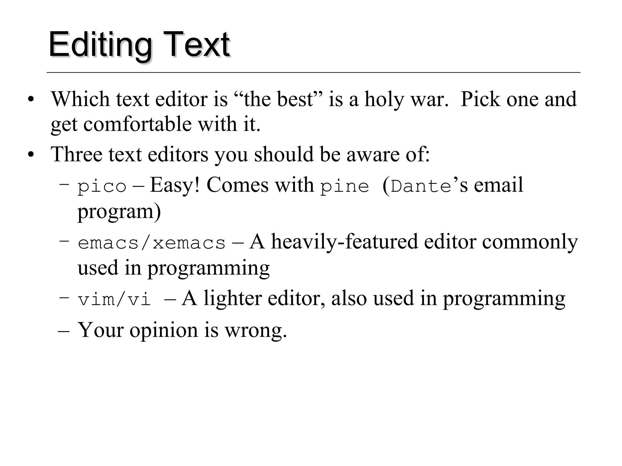 Unix Basics Ppt