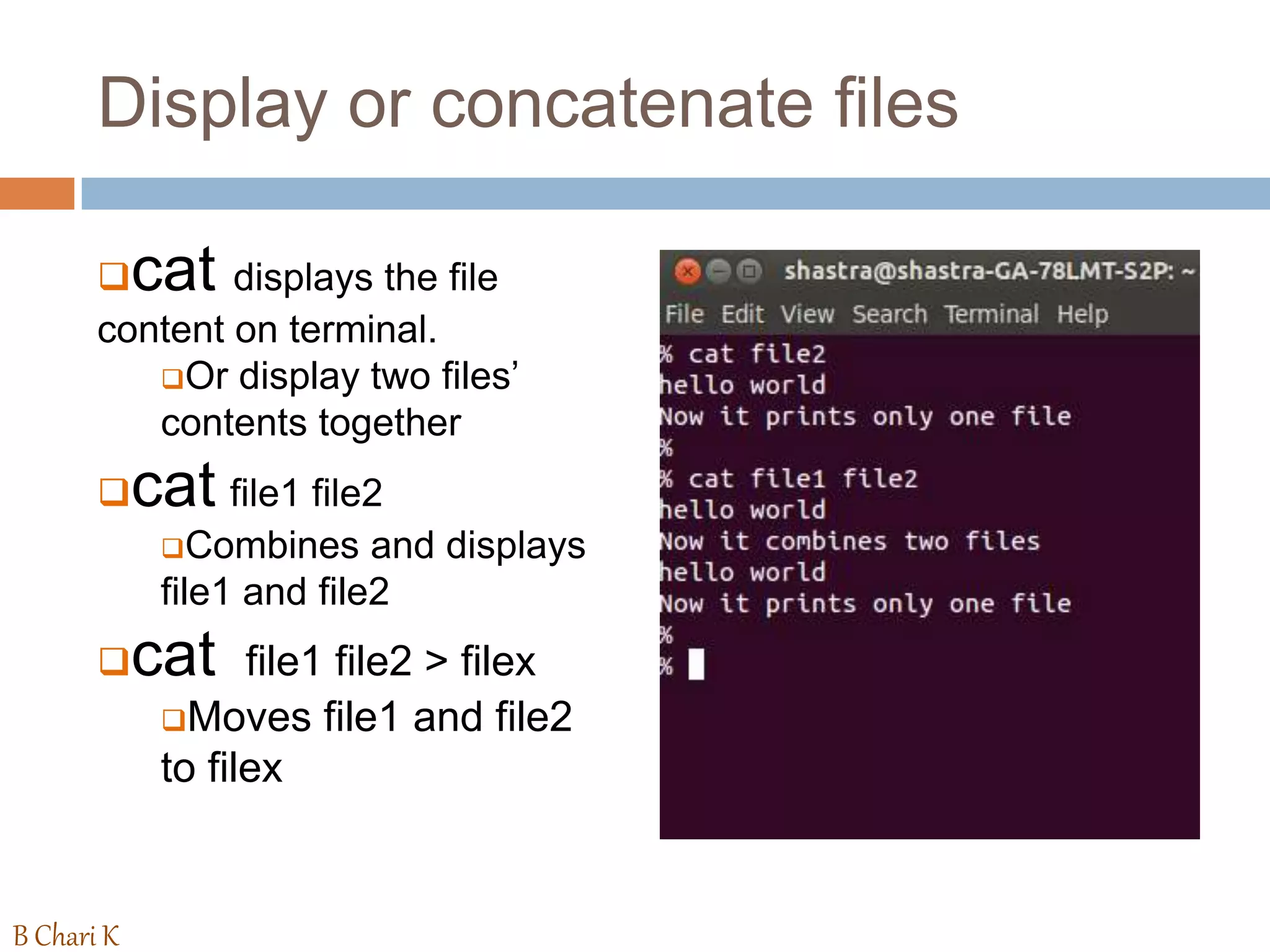 Know The Unix Commands Pptx Operating Systems Computer Software