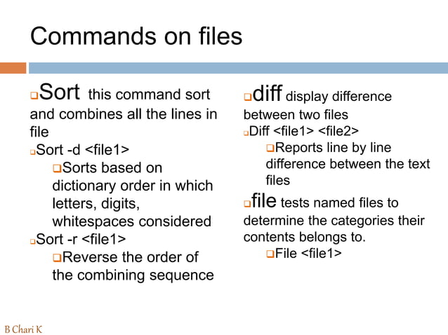 Know The Unix Commands Pptx Operating Systems Computer Software