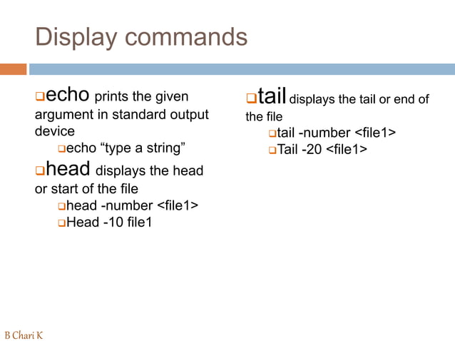 Know The Unix Commands Pptx Operating Systems Computer Software