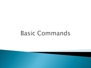 Unix Basic Commands | PPT