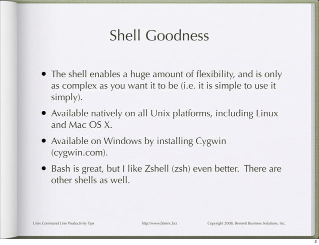 Unix Command Line Productivity Tips Ppt 2976