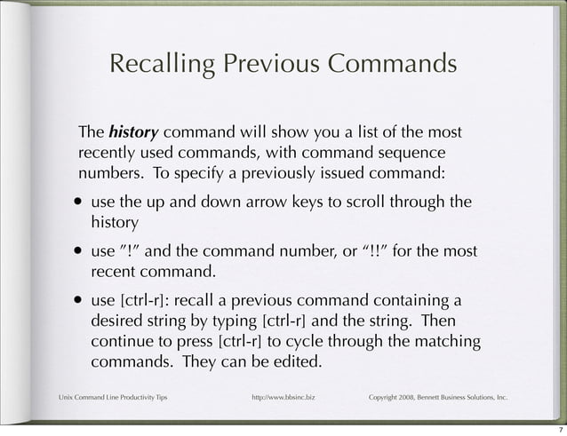 Unix Command Line Productivity Tips Ppt 6336