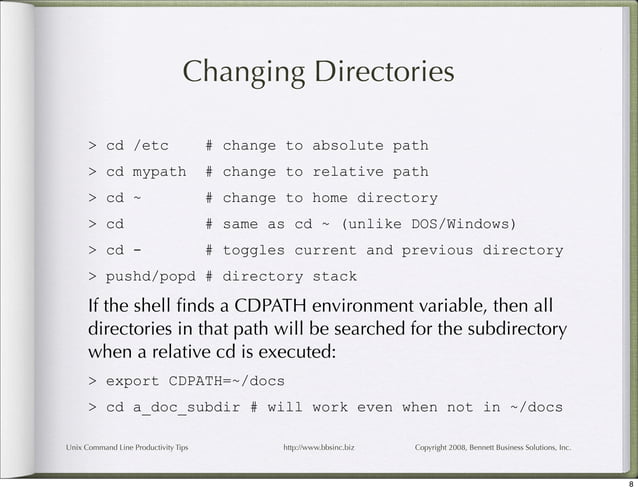 Unix Command Line Productivity Tips | PPT