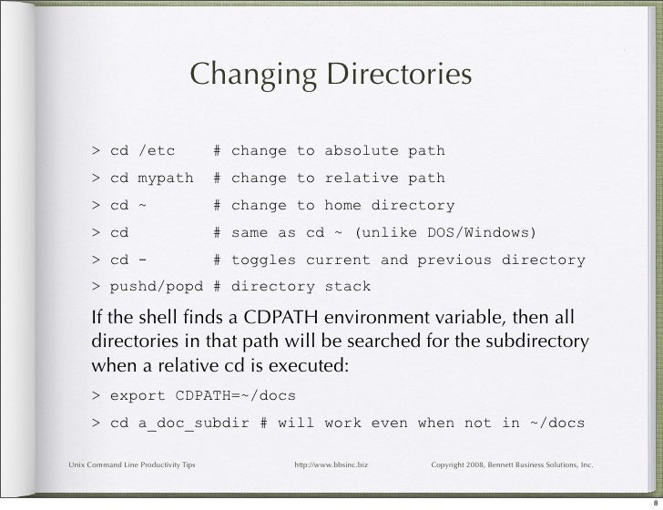 Unix Command Line Productivity Tips