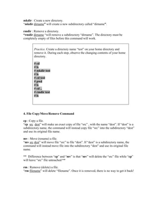 Unix commands | PDF