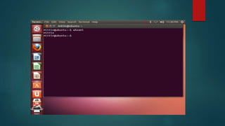 Unix environment | PPTX