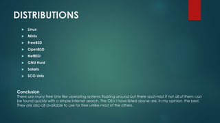 Unix environment | PPTX