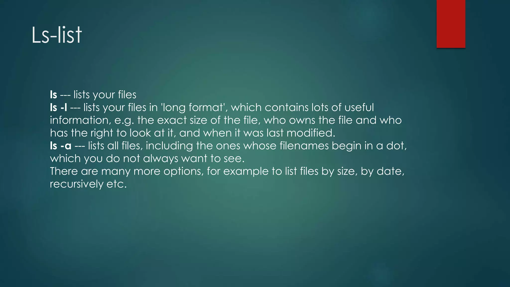 Unix environment [autosaved] | PPT