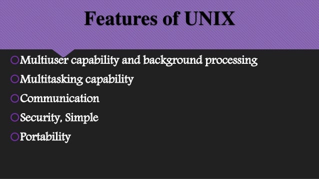 Unix Features Posix And Single Unix Specification 0889