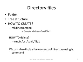 Unix files | PPT