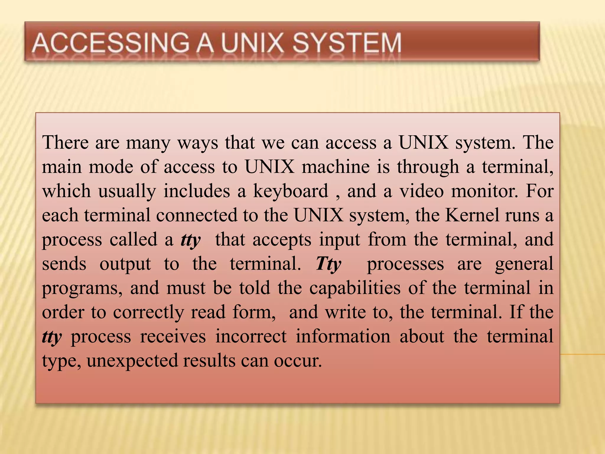 Unix Operating System | PPTX