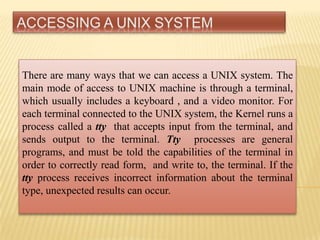 Unix Operating System | PPTX