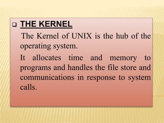 Unix Operating System | PPTX