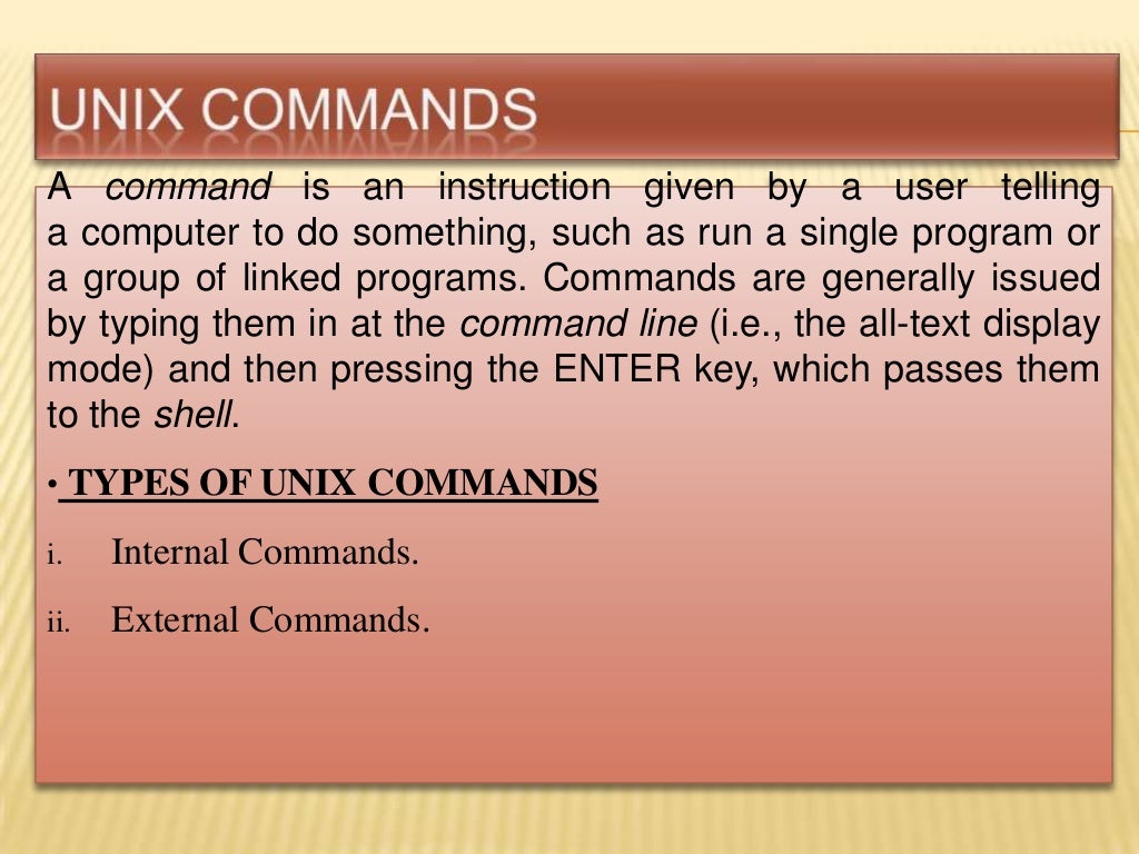 Unix Operating System Unix Operating System