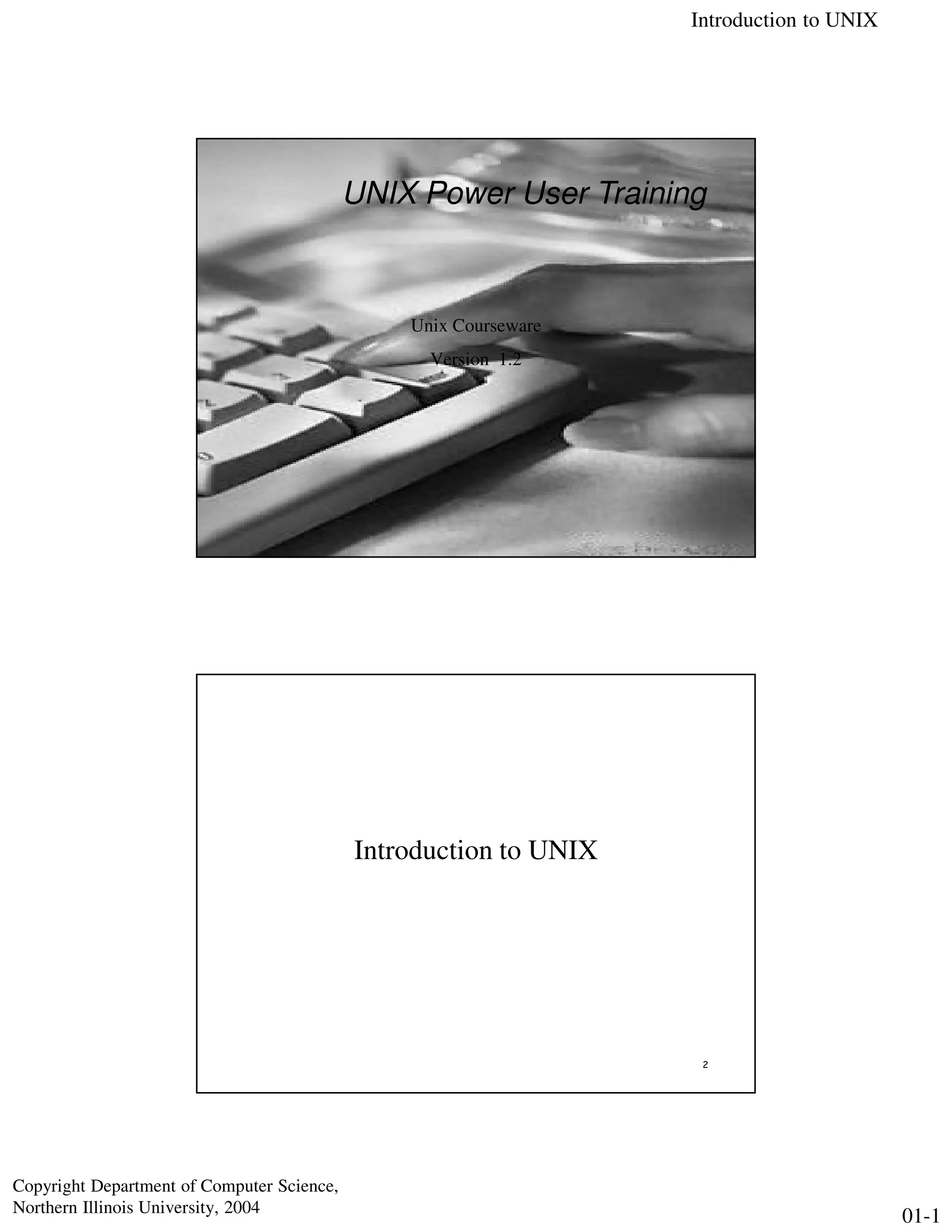 Unix Introduction Pdf