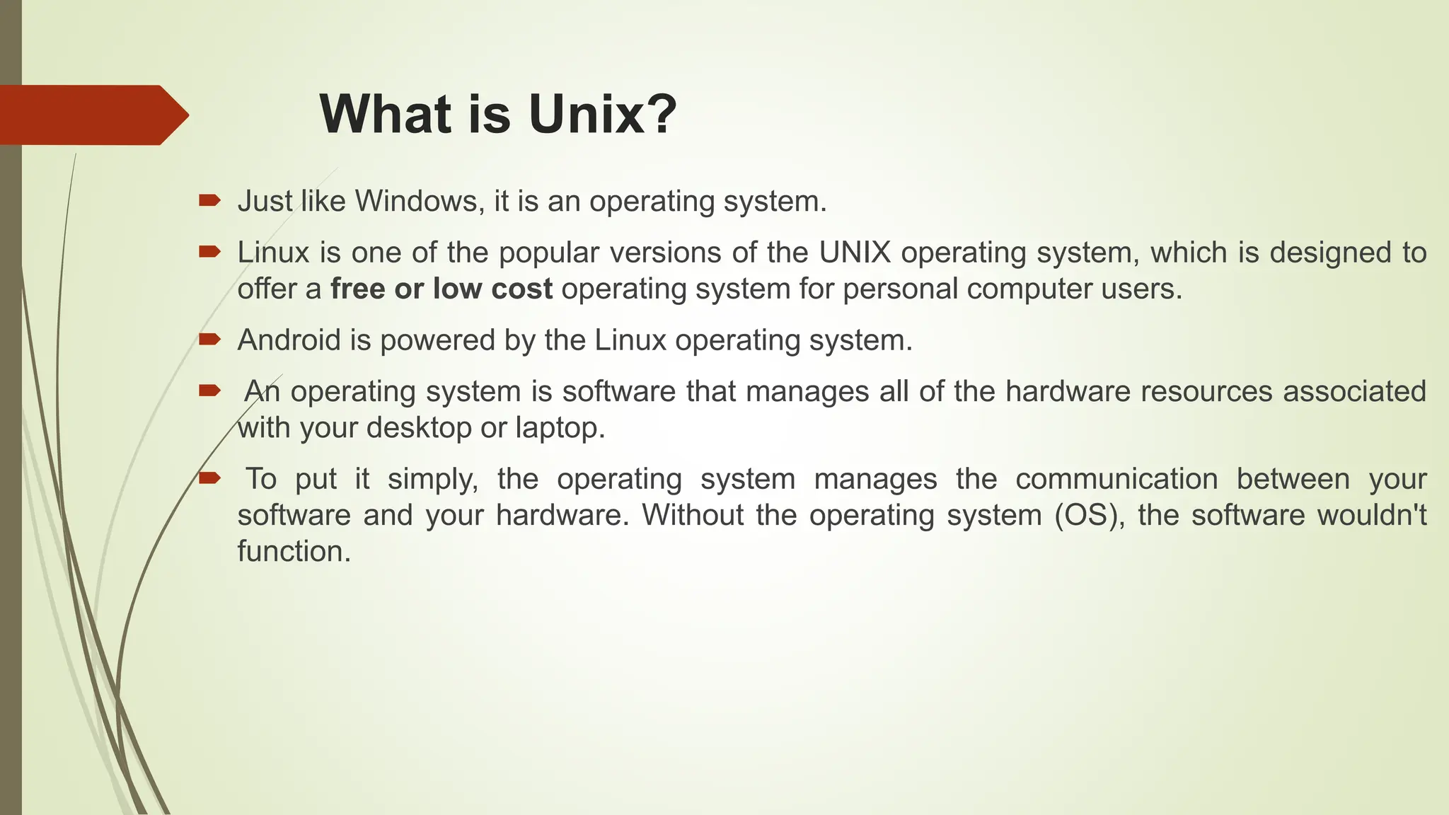 Unix_Introduction_BCA.pptx the very basi | PPT