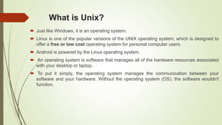 Unix_Introduction_BCA.pptx the very basi | PPTX